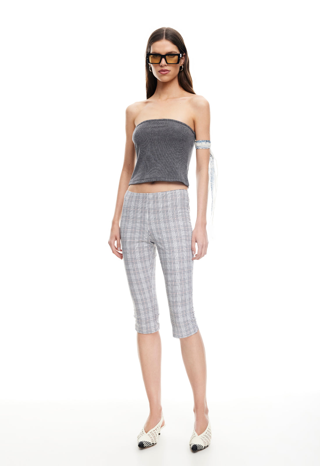 STARLET CAPRI - MOONLIGHT PLAID – LIONESS FASHION USA